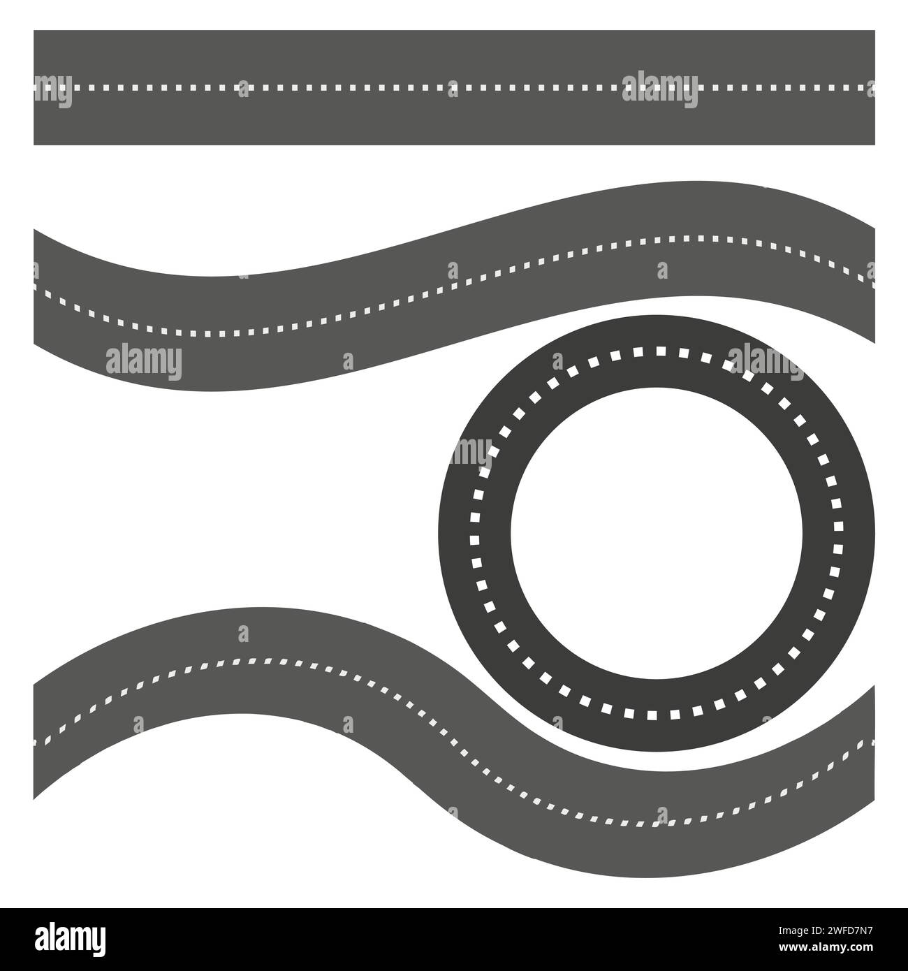 icon with part road. Top view design. Travel transport concept. Vector ...