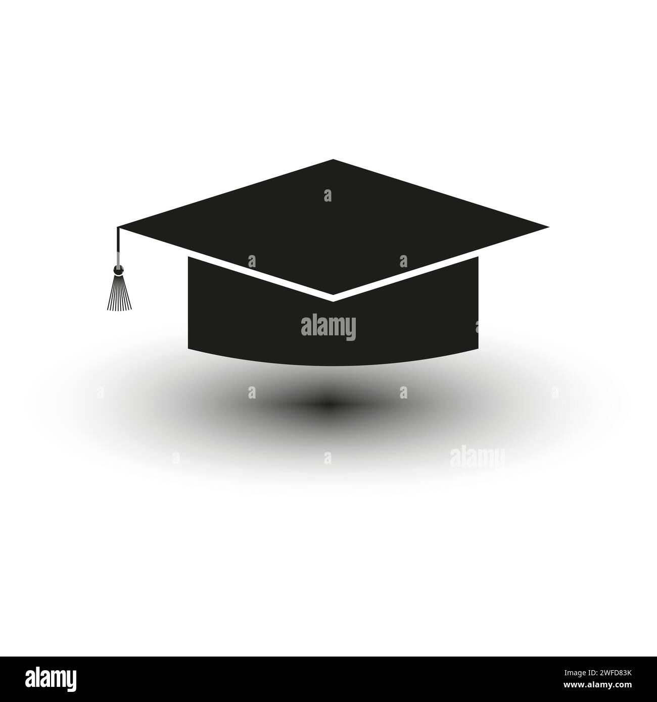 graduates hat for celebration design. Certificate design. Vector ...
