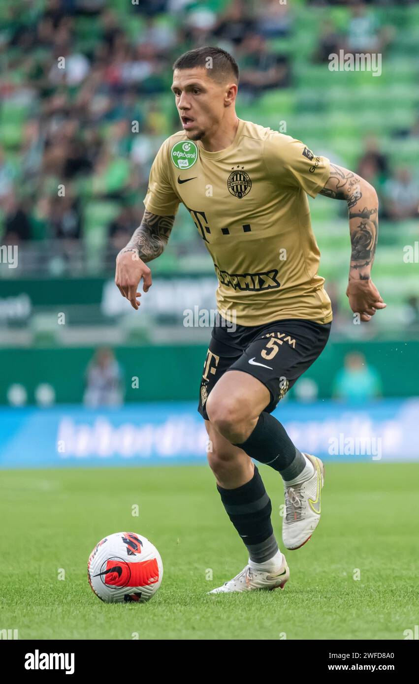 Budapest, Hungary – May 7, 2022. Ferencvaros midfielder Muhamed Besic ...