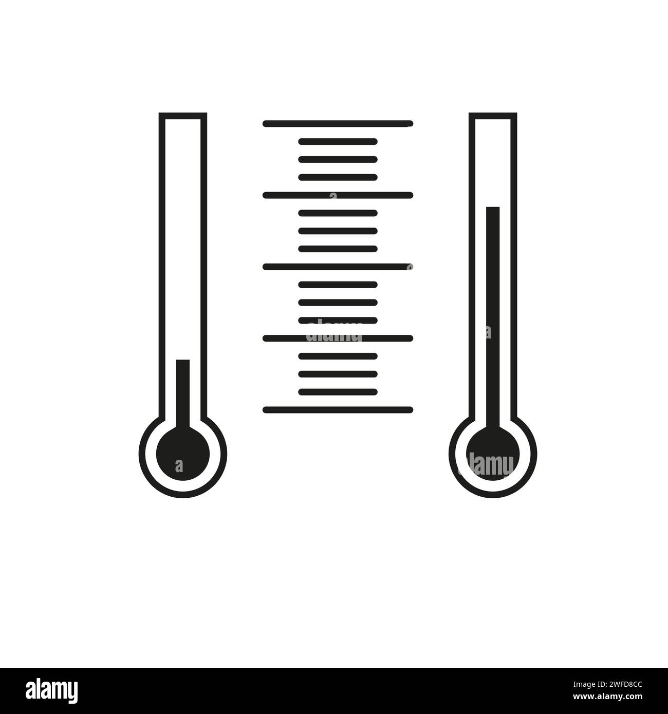 Thermometer icon. Vector illustration. stock image. EPS 10 Stock Vector ...