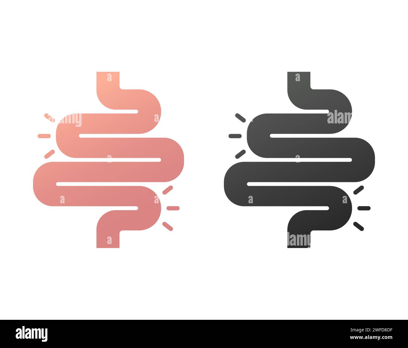 Abstract intestinal for medical design. Intestinal, great design for ...