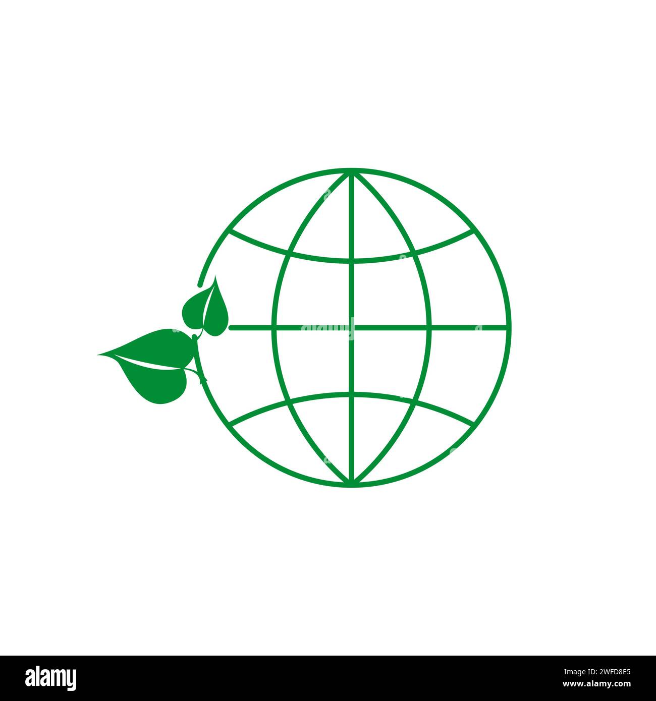 green earth planet concept, icon, world ecology, nature global protect ...