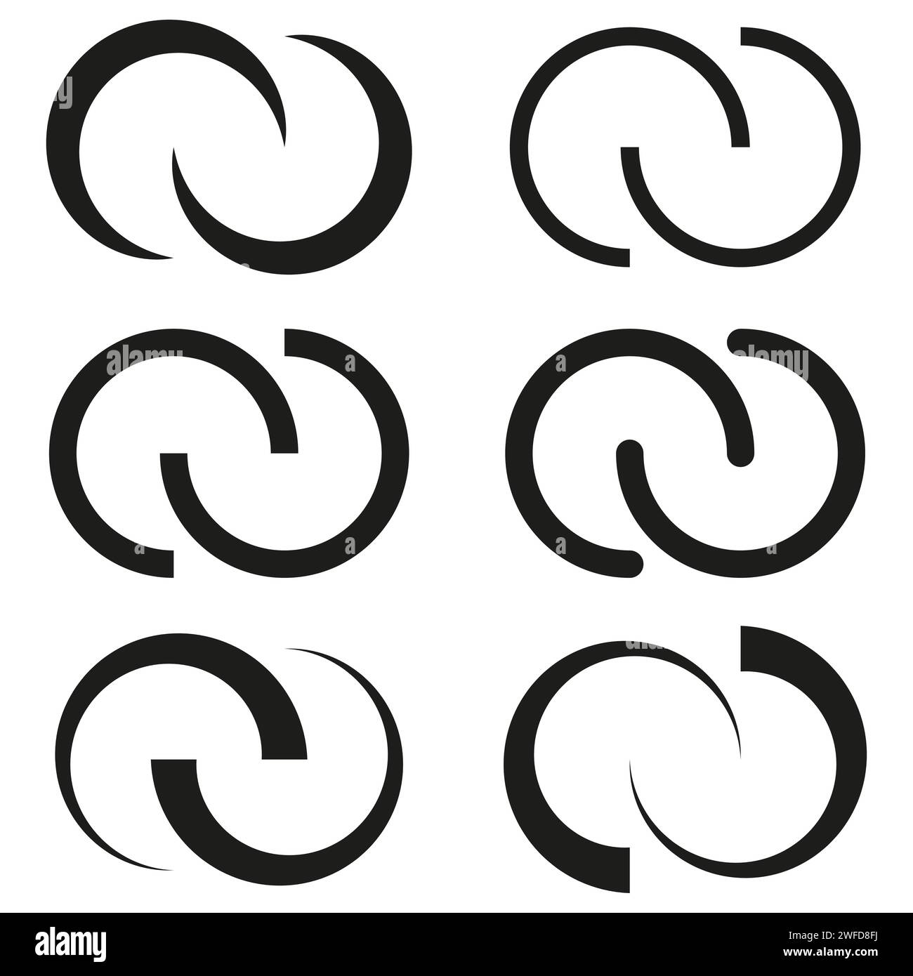 Interlinked vector vectors hi-res stock photography and images - Alamy