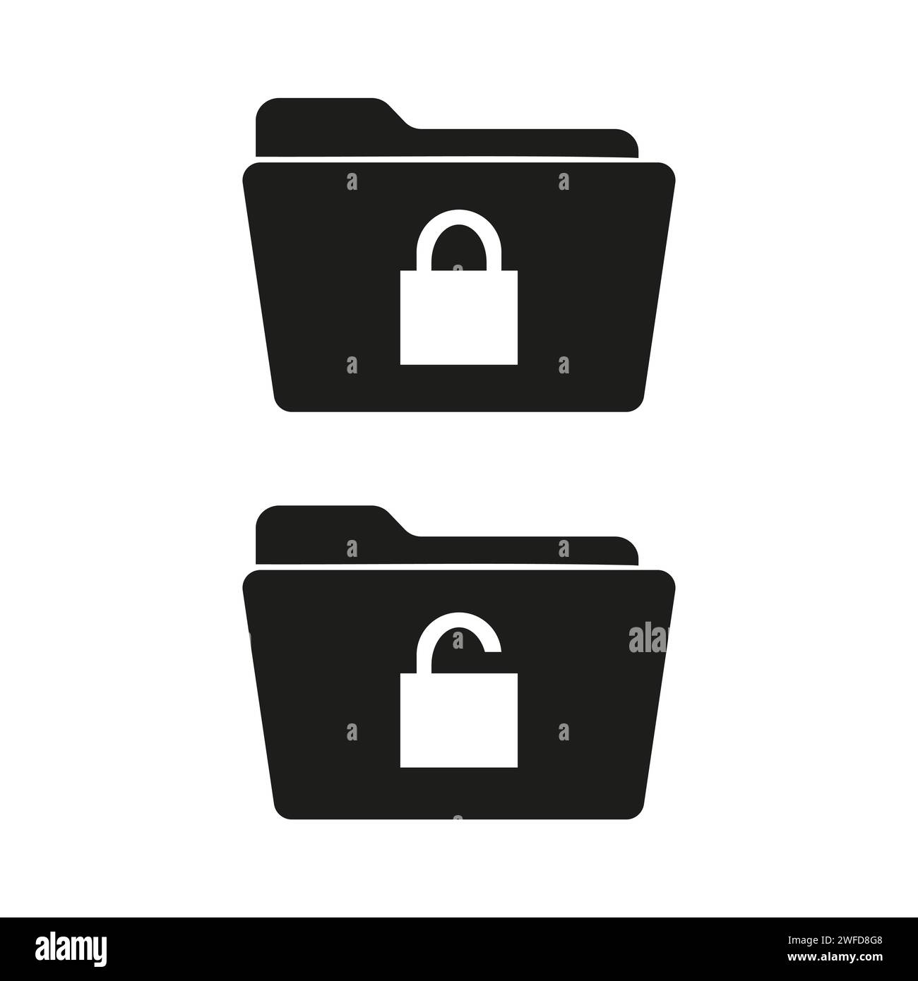 Classified information folder file Stock Vector Images - Alamy