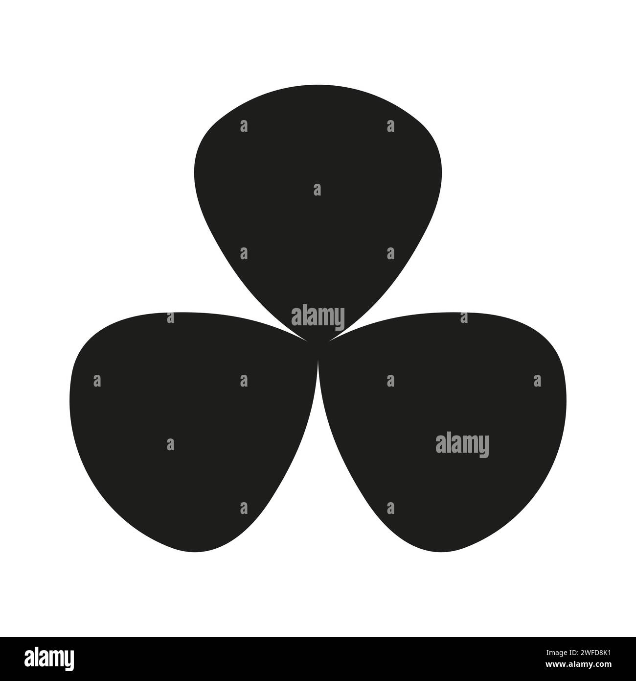 black shapes with corner effects. geometric round shape. Vector ...