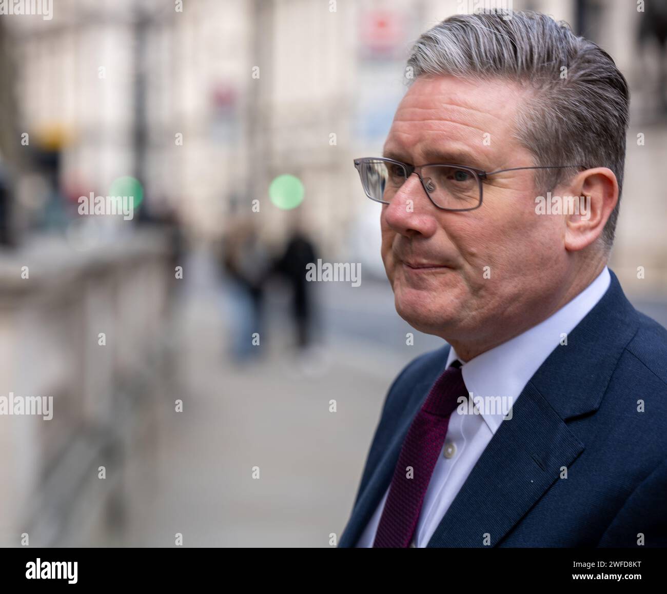 London, UK. 30th Jan, 2024. Sir Keir Starmer and members of the shadow ...