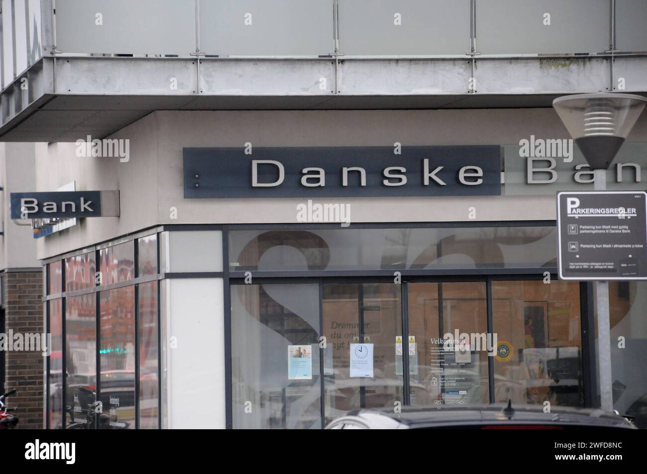 Copenhagen, Denmark/30 January 2024/. Danske bank head office building ...
