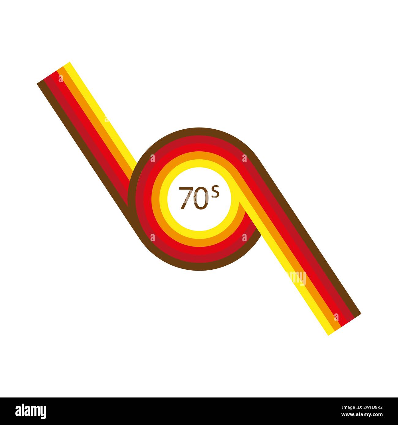 70s, 1970 abstract vector stock retro lines background. Vector ...