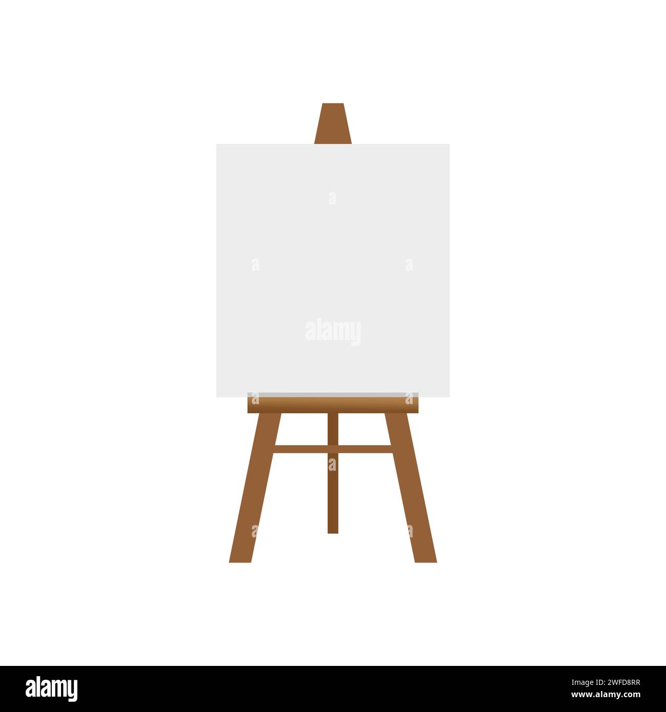 Easels with vertical paper sheets. Vector illustration. EPS 10 Stock Vector Image & Art - Alamy