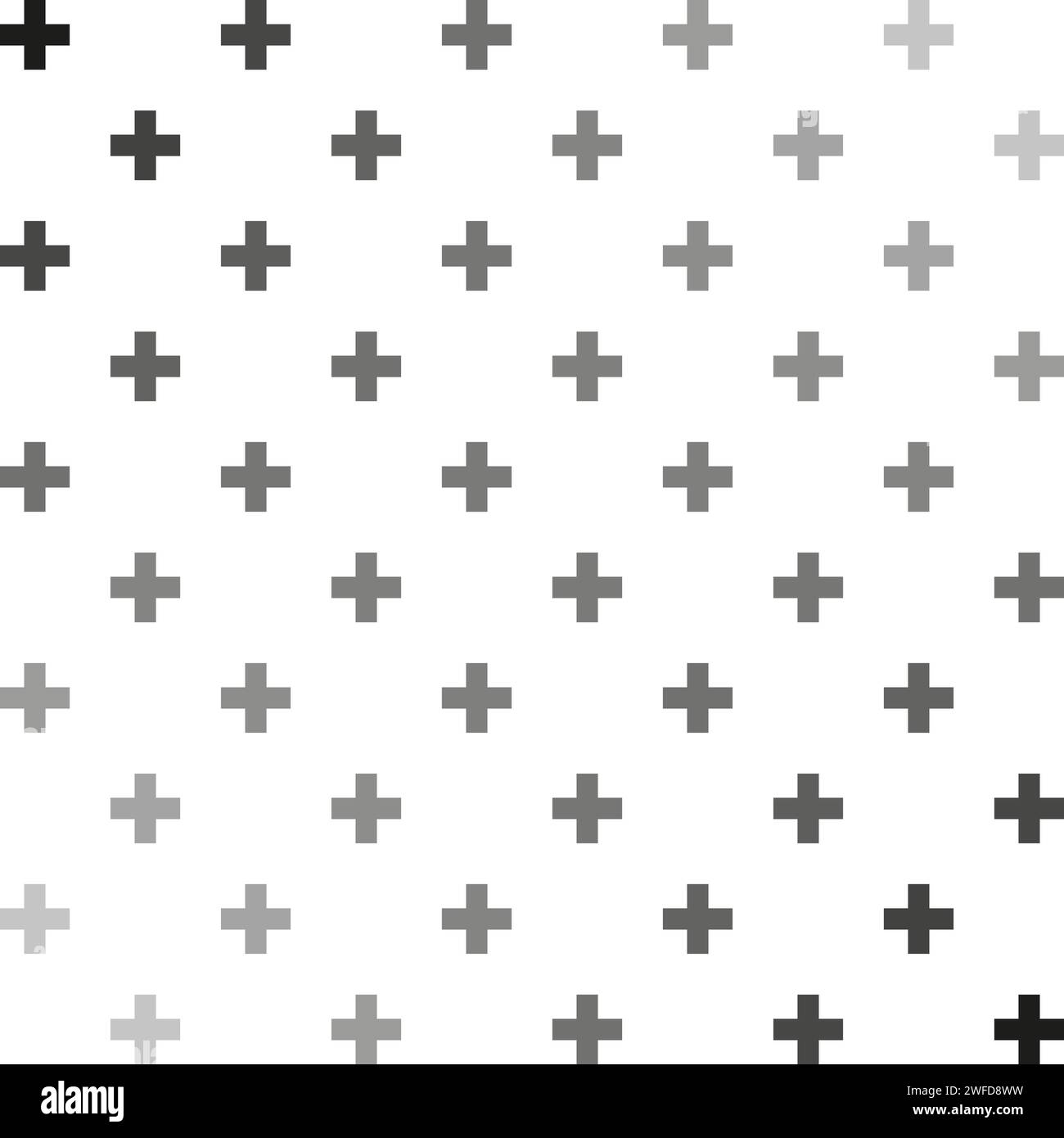 Cross shape, symbol, cross sign seamlessly repeatable geometric pattern ...