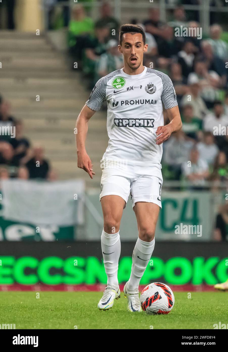 Budapest, Hungary – May 7, 2022. MTK Budapest striker Miovski Bojan ...