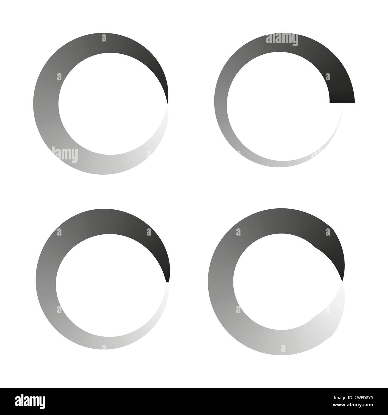 black volume indicator circle. Vector illustration. EPS 10 Stock Vector ...