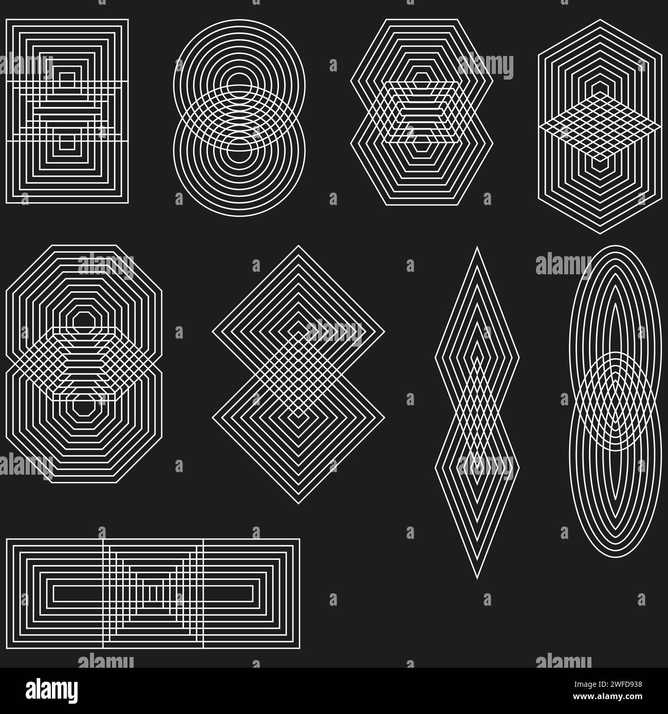 shapes lines volume. Sketch drawing. Geometric shape. Vector ... shapes lines volume. Sketch drawing. Geometric shape. Vector ...