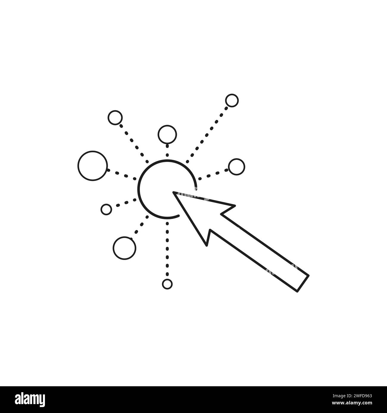 interaction icon, simple, interactive screen with button click arrow ... interaction icon, simple, interactive screen with button click arrow ...
