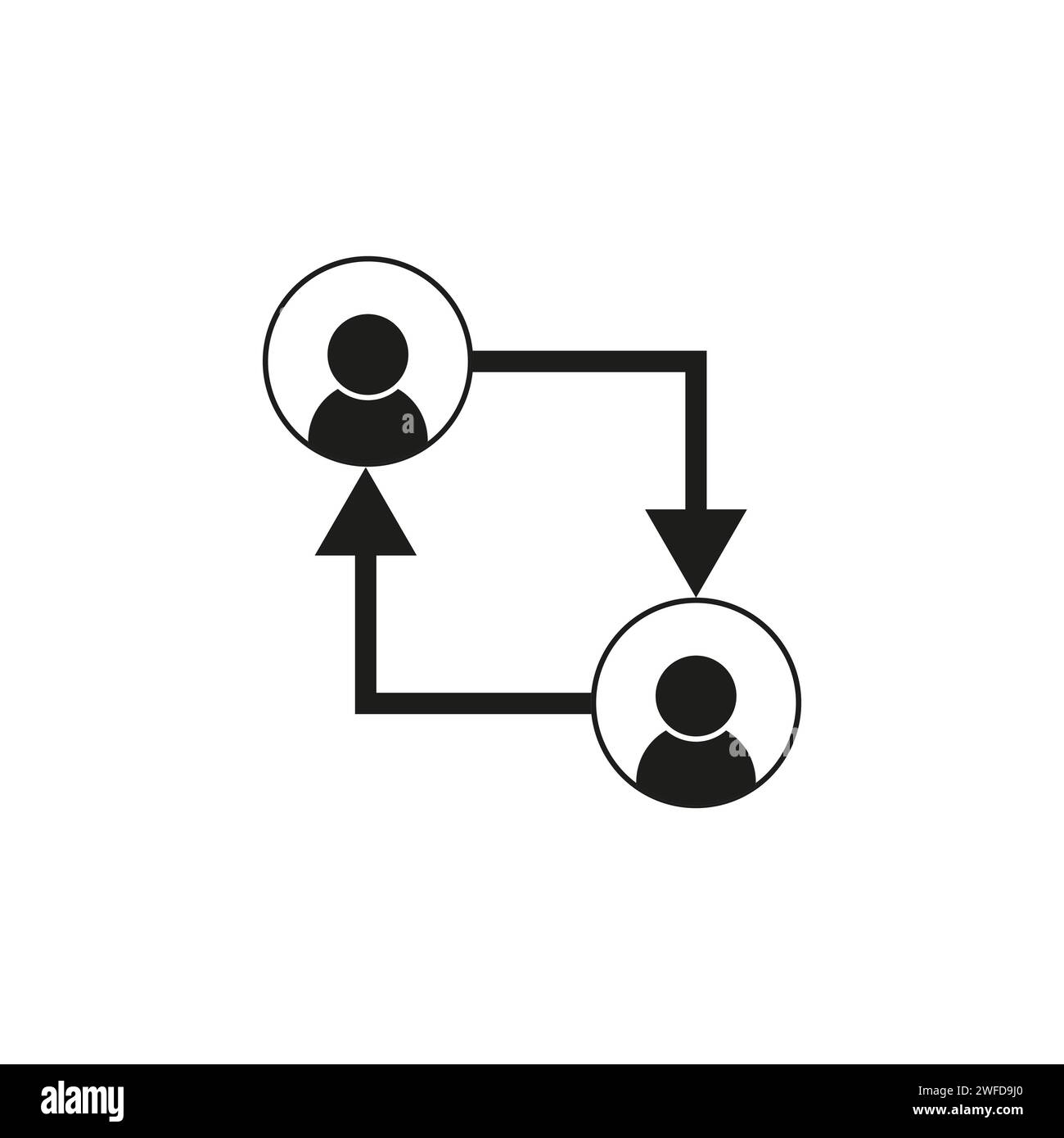 Business People Career Path Growth sign. Vector illustration. stock ...
