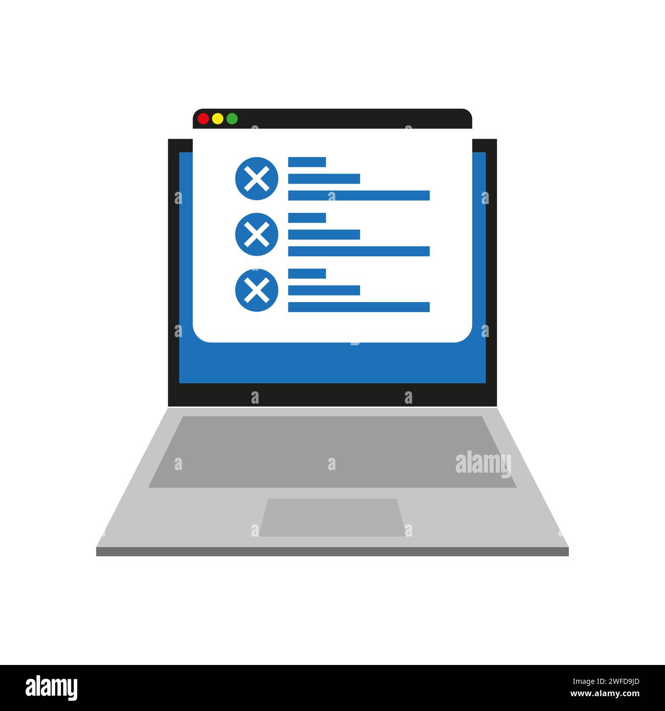 Bsod Screen Death Error System Crash Laptop Computer Bluescreen Bsod Operating System Alert 7891