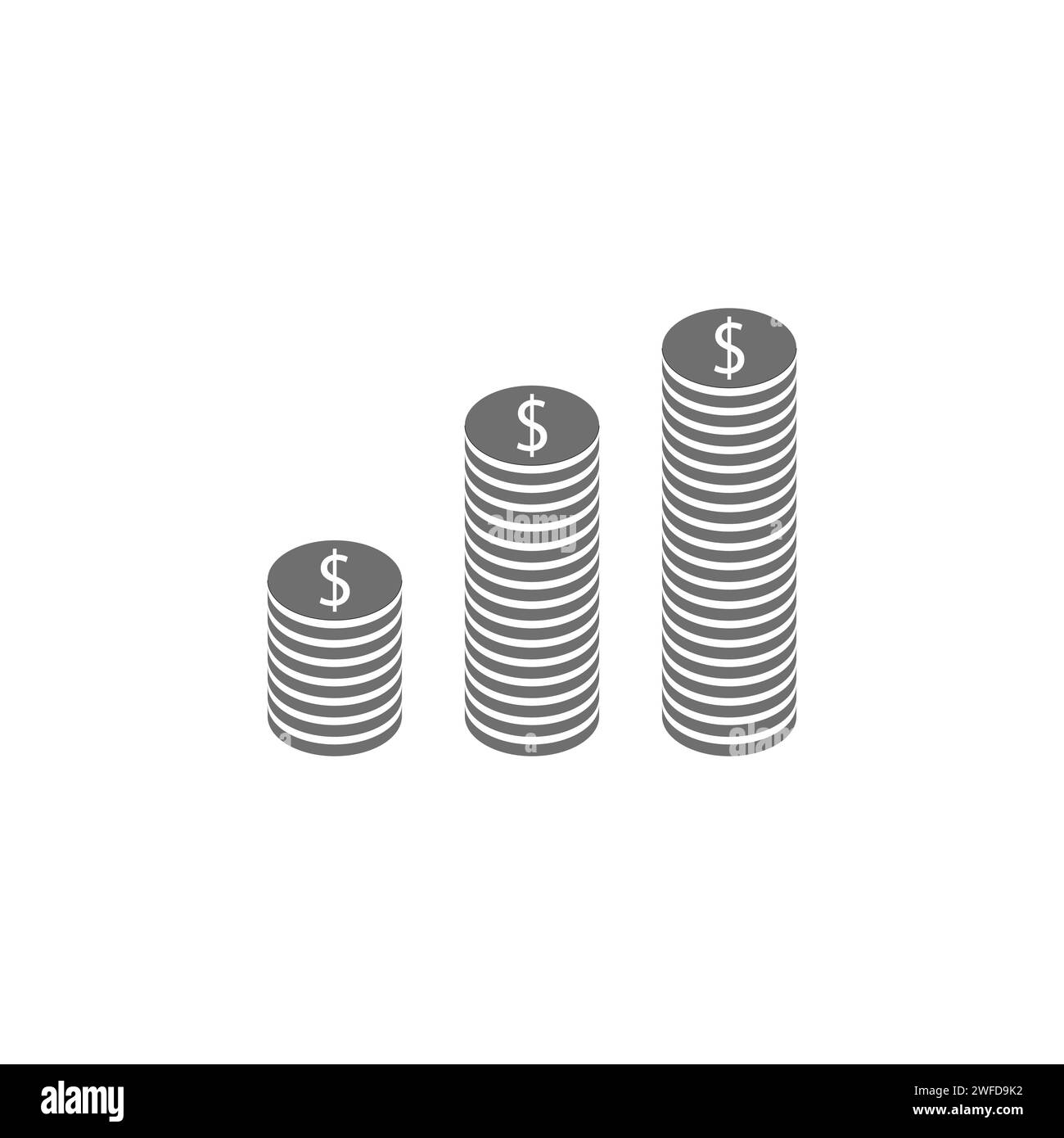 coins stack icon. Vector illustration. stock image. EPS 10 Stock Vector Image & Art - Alamy
