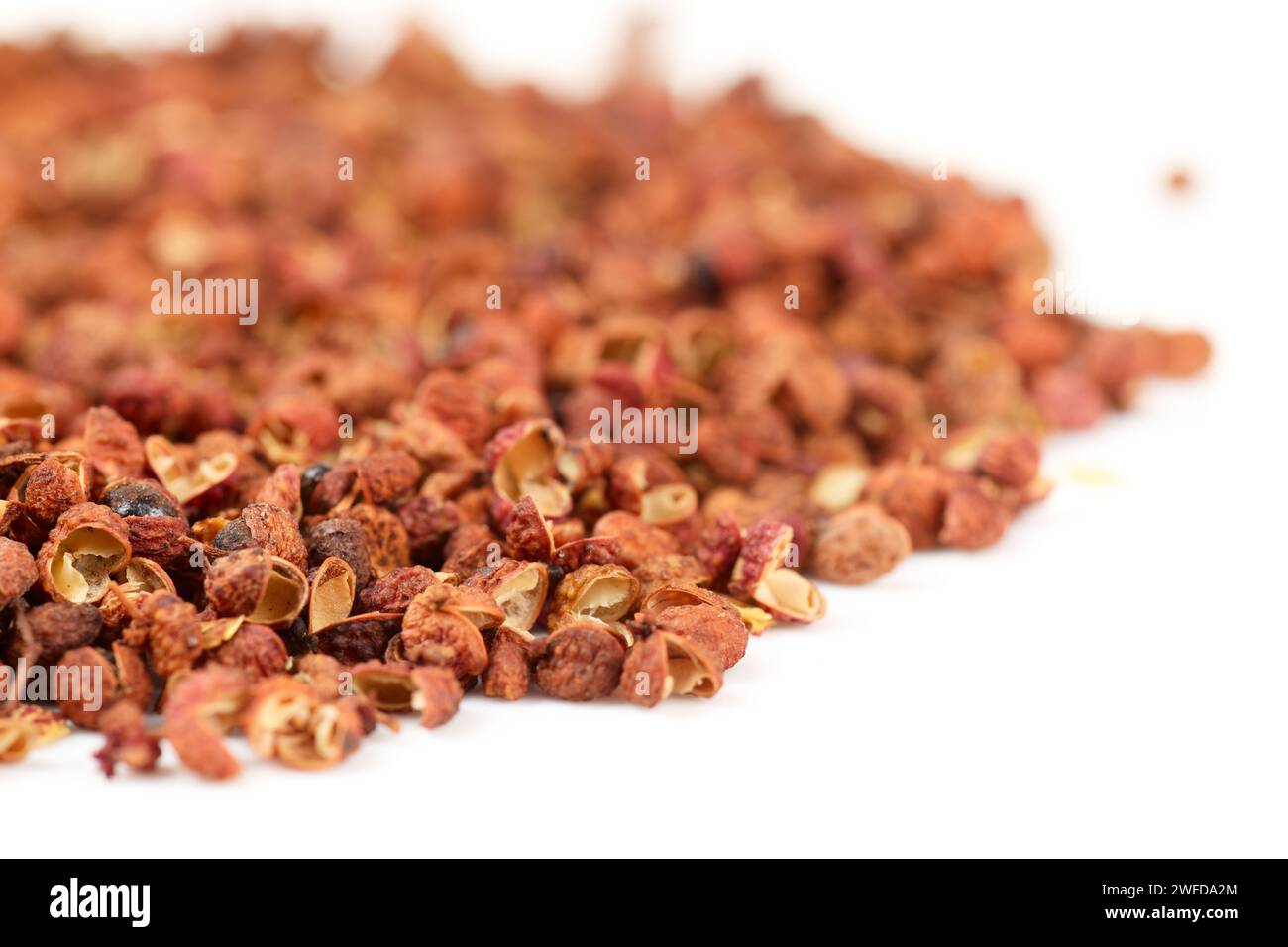 Pile of Sichuan Chinese pepper isolated on white background Stock Photo ...