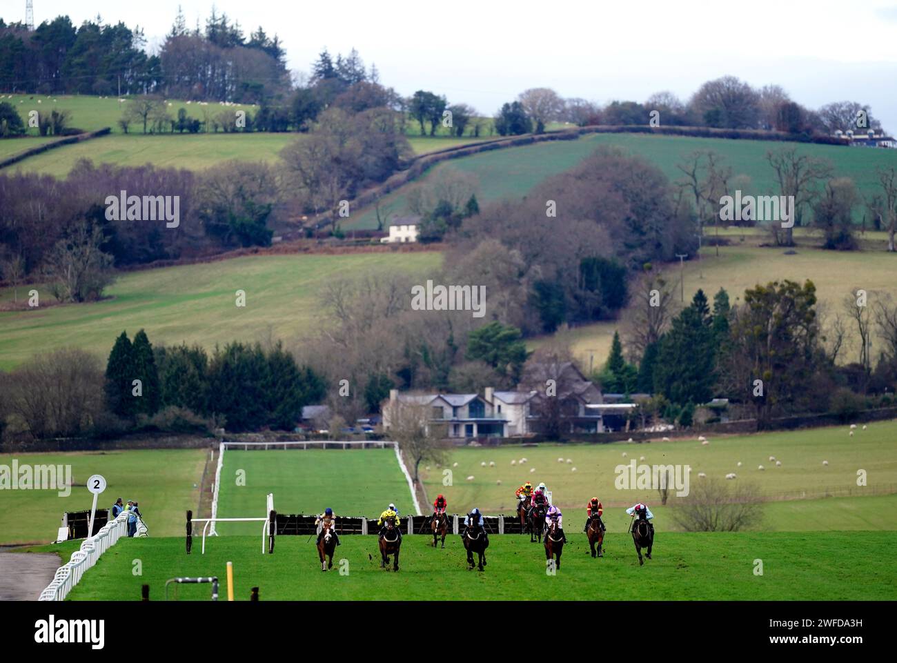 Runners and riders in action as they compete in the Concerts In July At ...