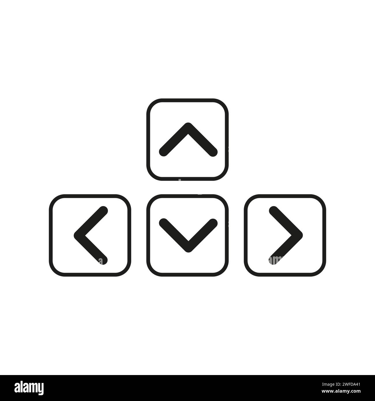 Keyboard arrows Stock Vector Images - Alamy
