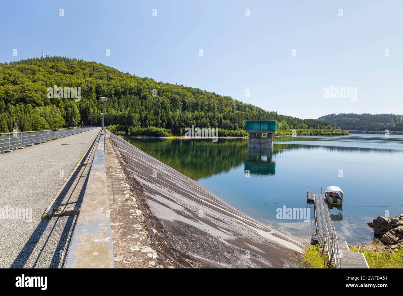 Talsperre Lichtenberg, Erzgebirge, Sachsen, Deutschland *** Lichtenberg ...
