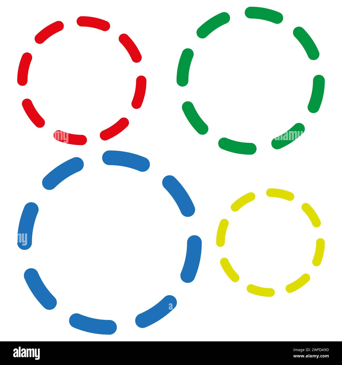 Twirl dotted line hi-res stock photography and images - Alamy