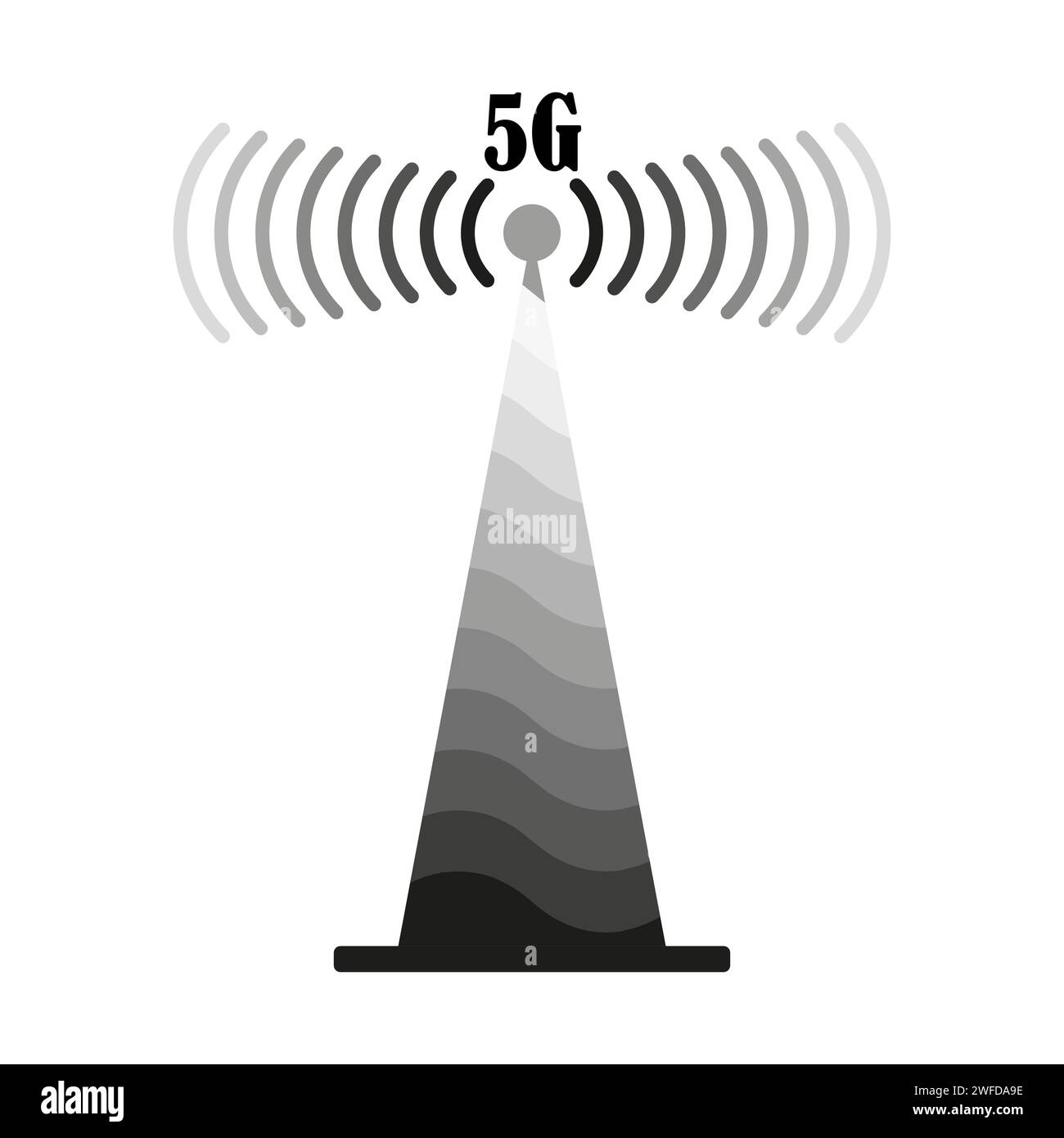 5g communication antenna icon. Vector illustration. Stock picture. EPS ...