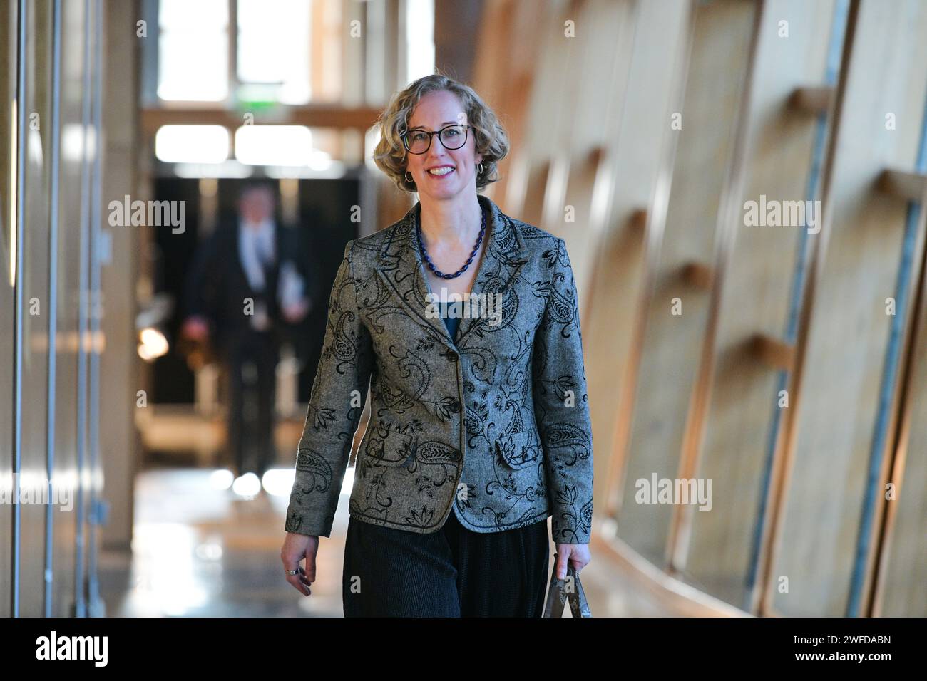Edinburgh Scotland, UK 30 January 2024 Lorna Slater MSP at the Scottish ...