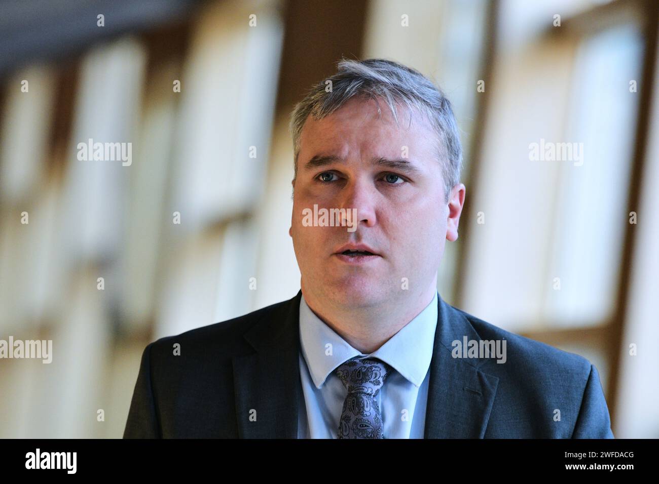 Edinburgh Scotland, UK 30 January 2024 Tom Arthur MSP at the Scottish ...