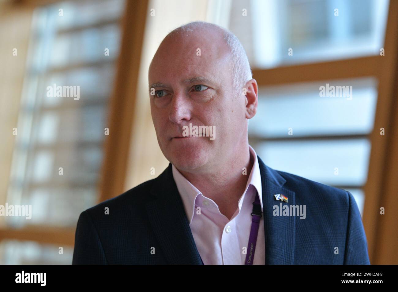 Edinburgh Scotland, UK 30 January 2024. Joe FitzPatrick MSP at the ...