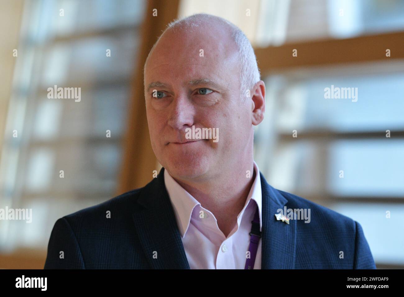 Edinburgh Scotland, UK 30 January 2024. Joe FitzPatrick MSP at the ...