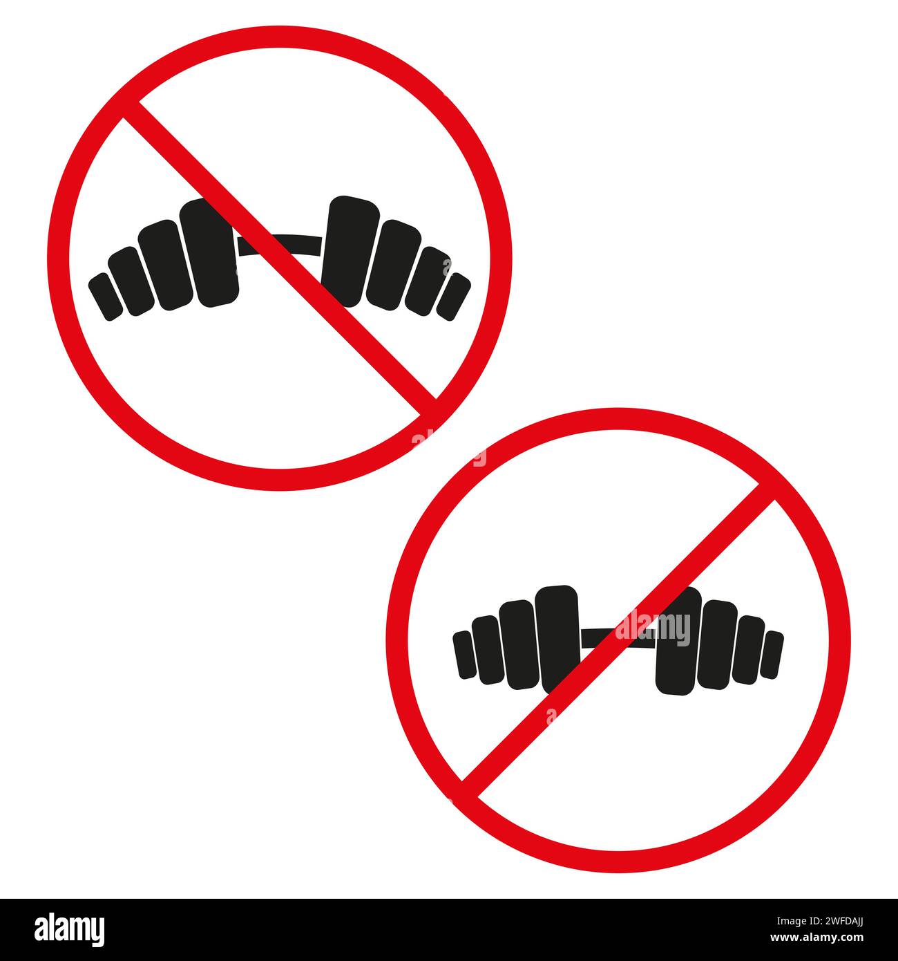 No gym. Prohibition sign for quarantine. Public access restriction ...