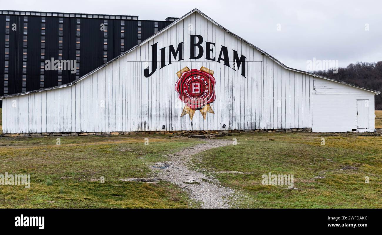 Buildings in the James Beam Distillery complex in Clermont, Kentucky ...