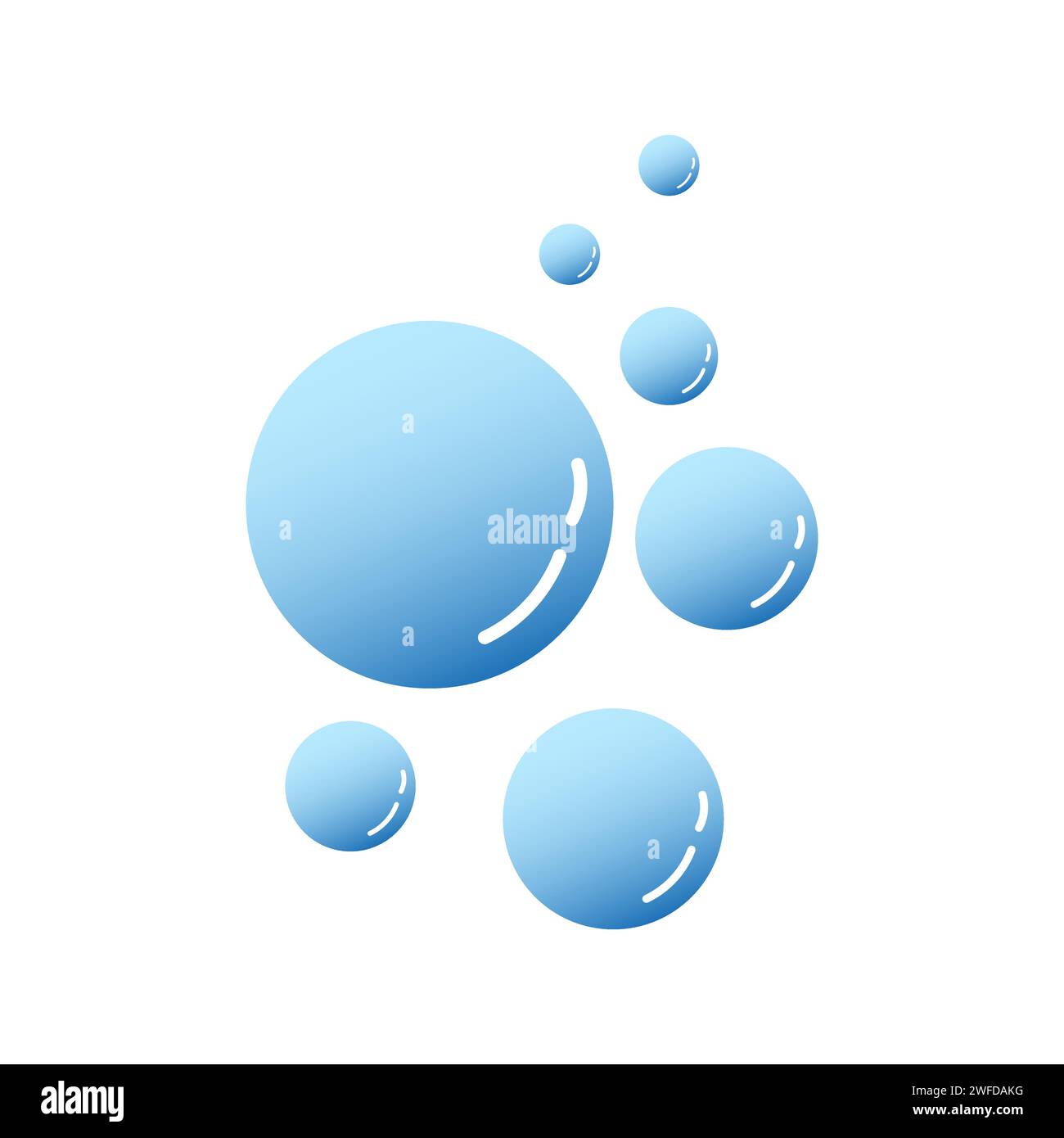 Bubbly symbols. Soap foam bubbles icons. sphere bubble air. vector ...
