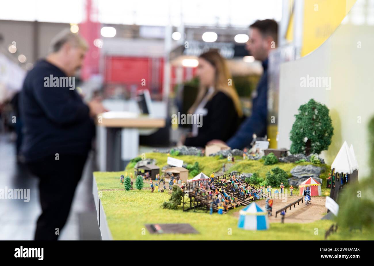 Nuremberg, Germany. 30th Jan, 2024. This photo shows miniatures at the ...