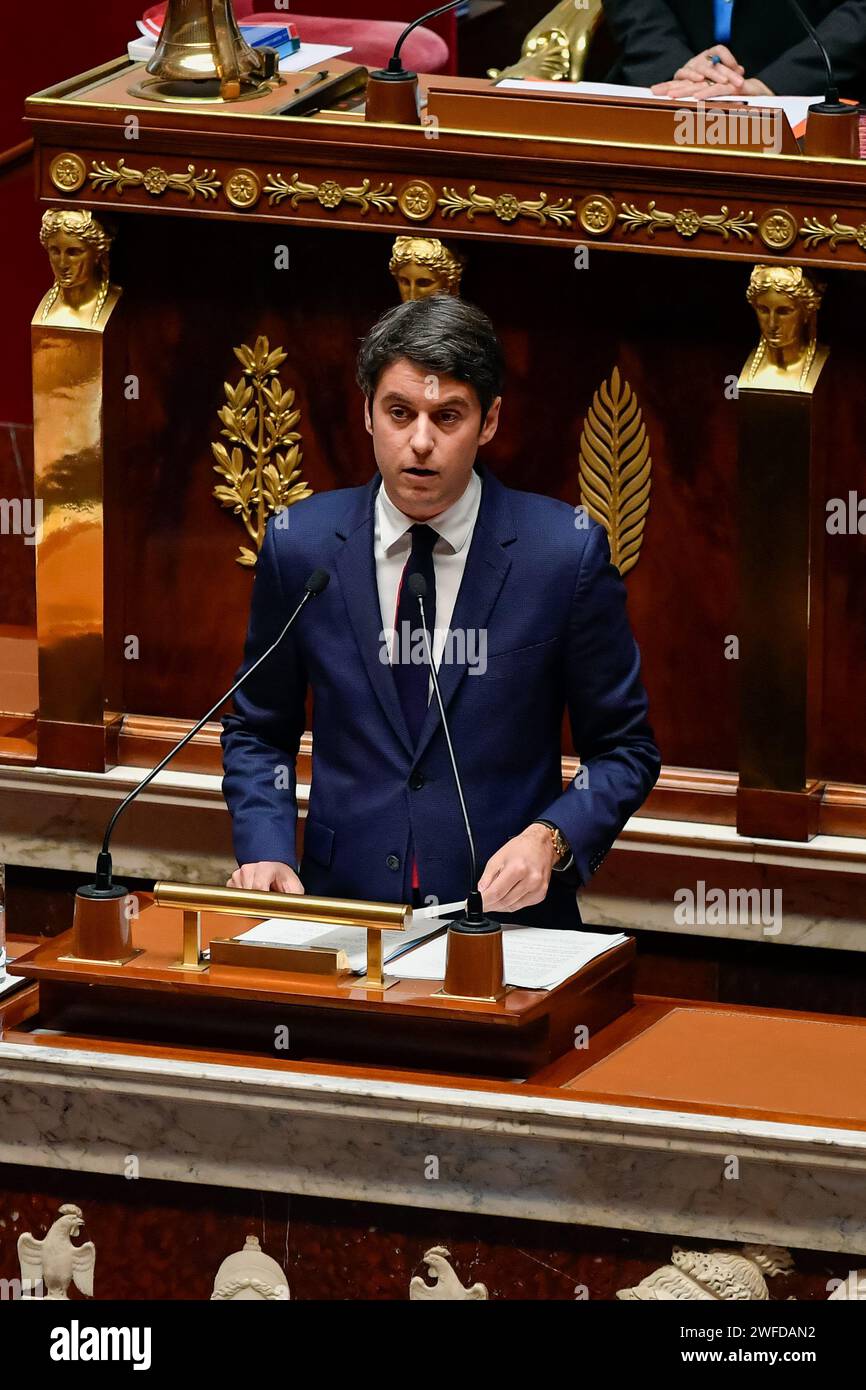 Discours de gabriel attal hi-res stock photography and images - Alamy