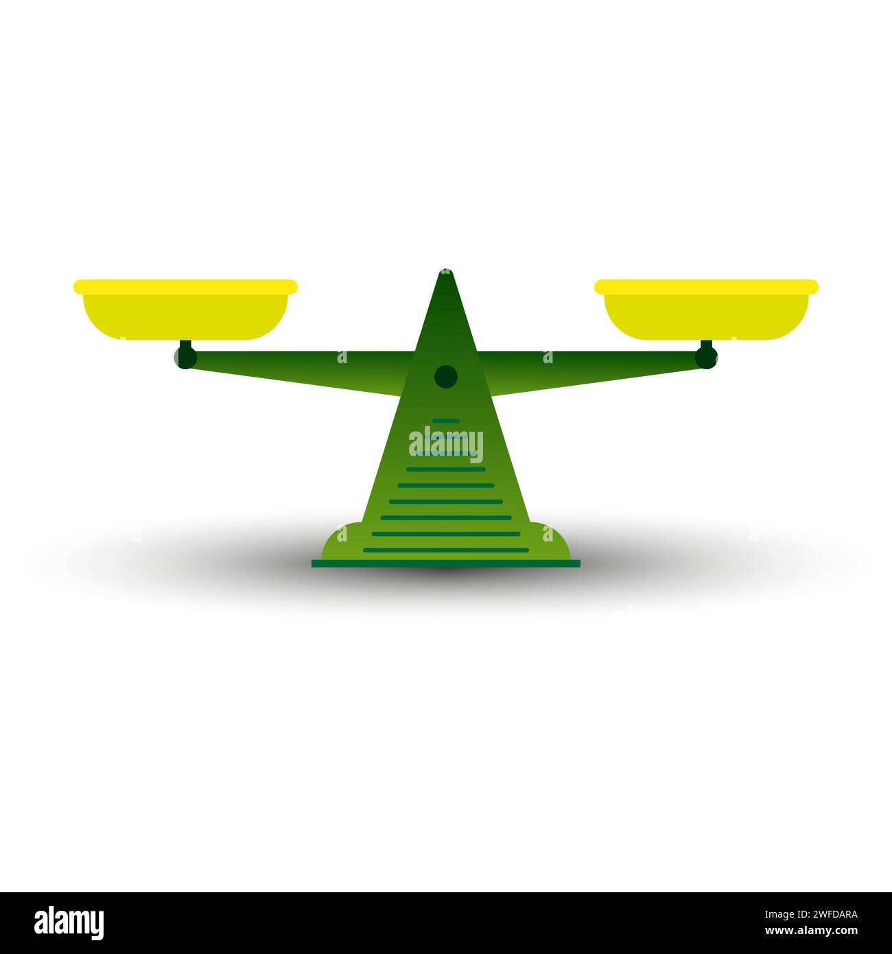 Flat icon with scales on light background. Comparison, decision concept ...