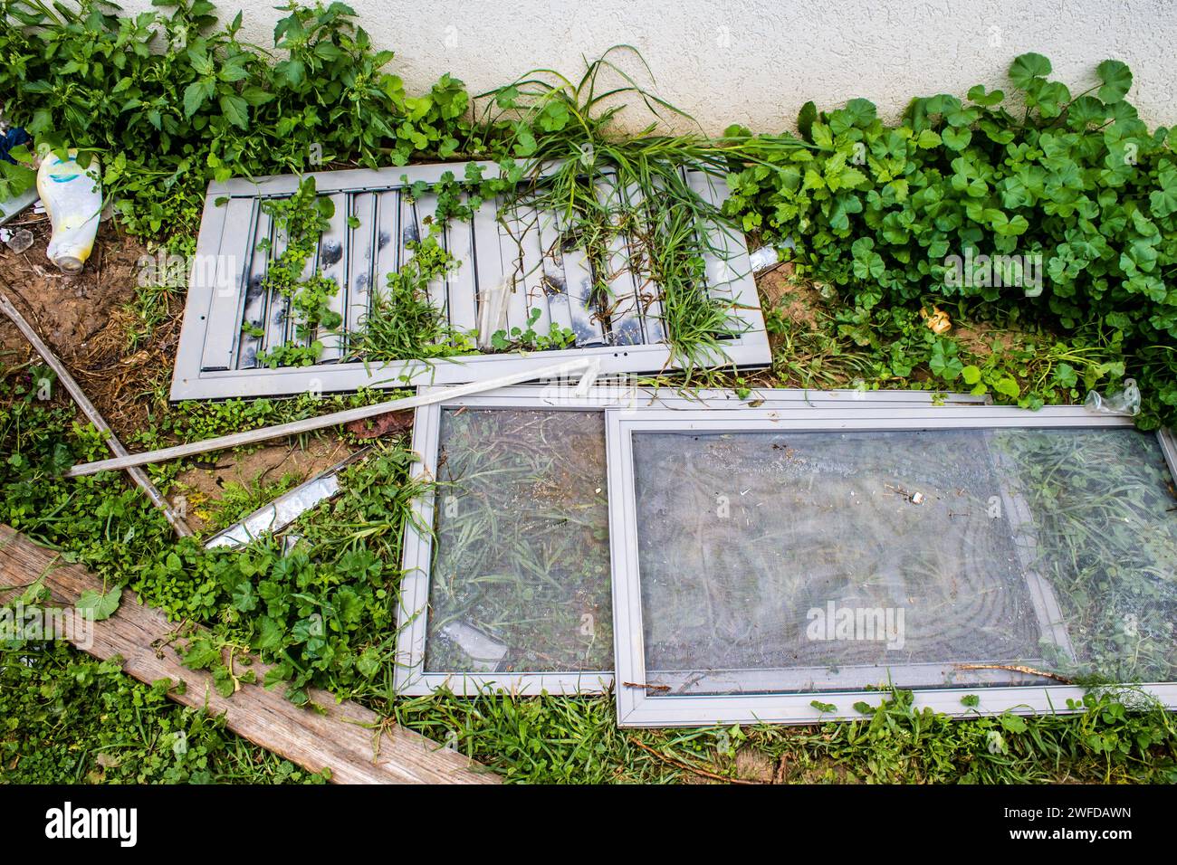 Kfar Aza kibbutz, Israël - January 29, 2024 Aftermath of the attack on ...