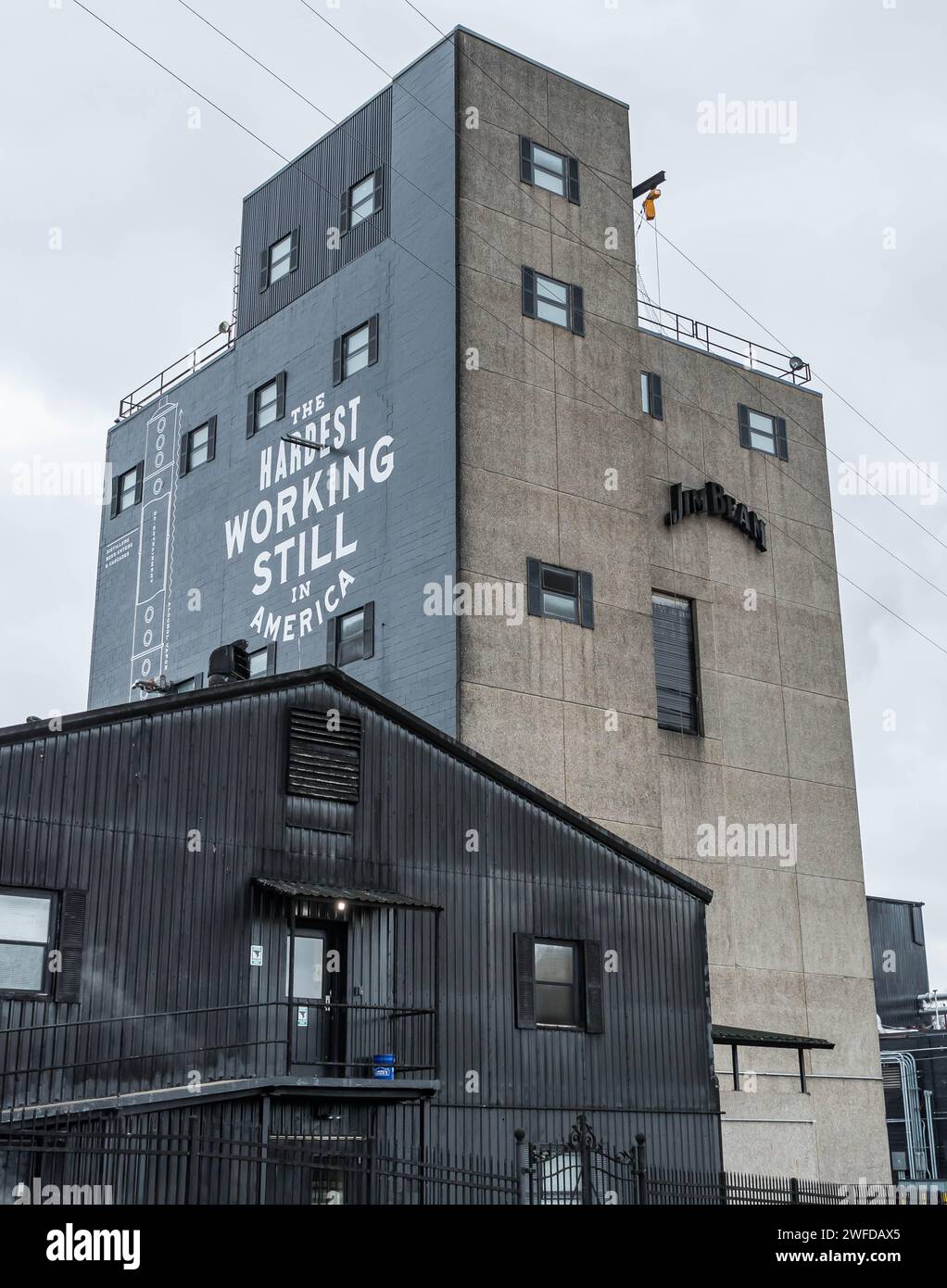 Buildings in the James Beam Distillery complex in Clermont, Kentucky ...