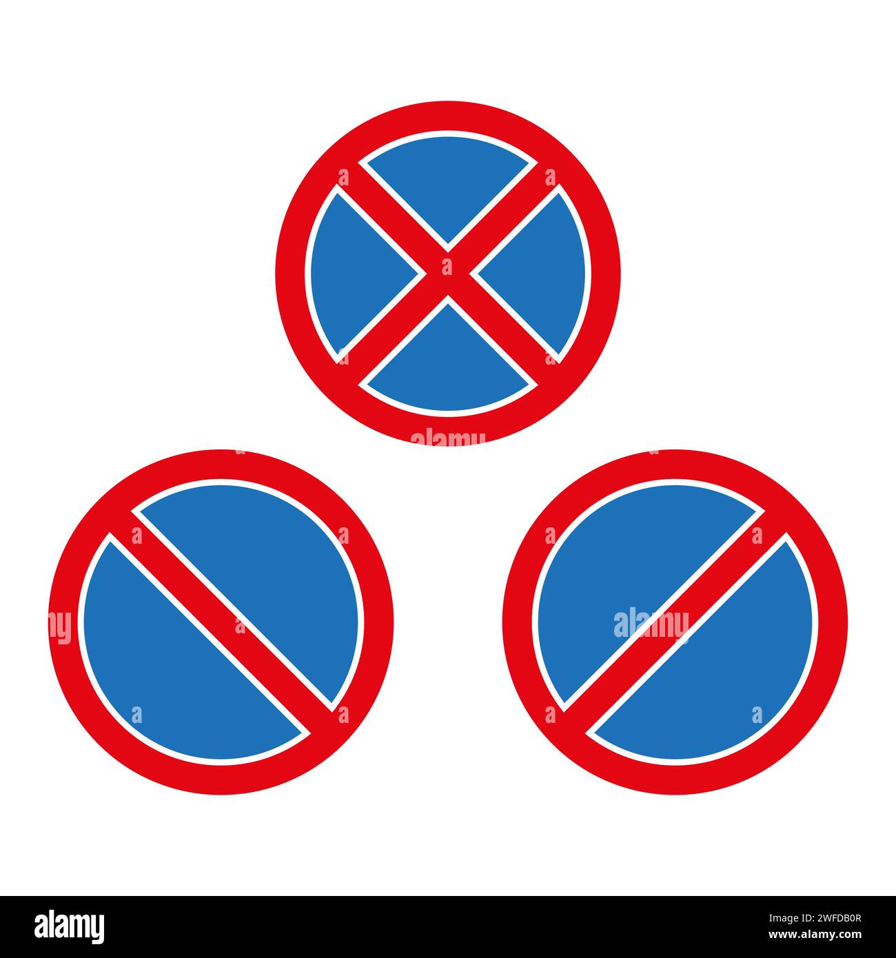 Clearway sign. parking, forbidden icon. Vector illustration. stock ...