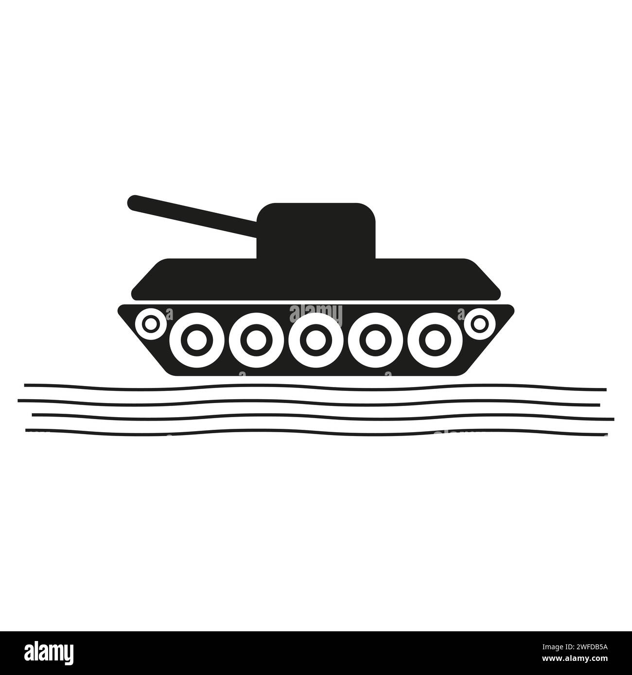 Tank war army icon vector military concept for graphic design, logo ...
