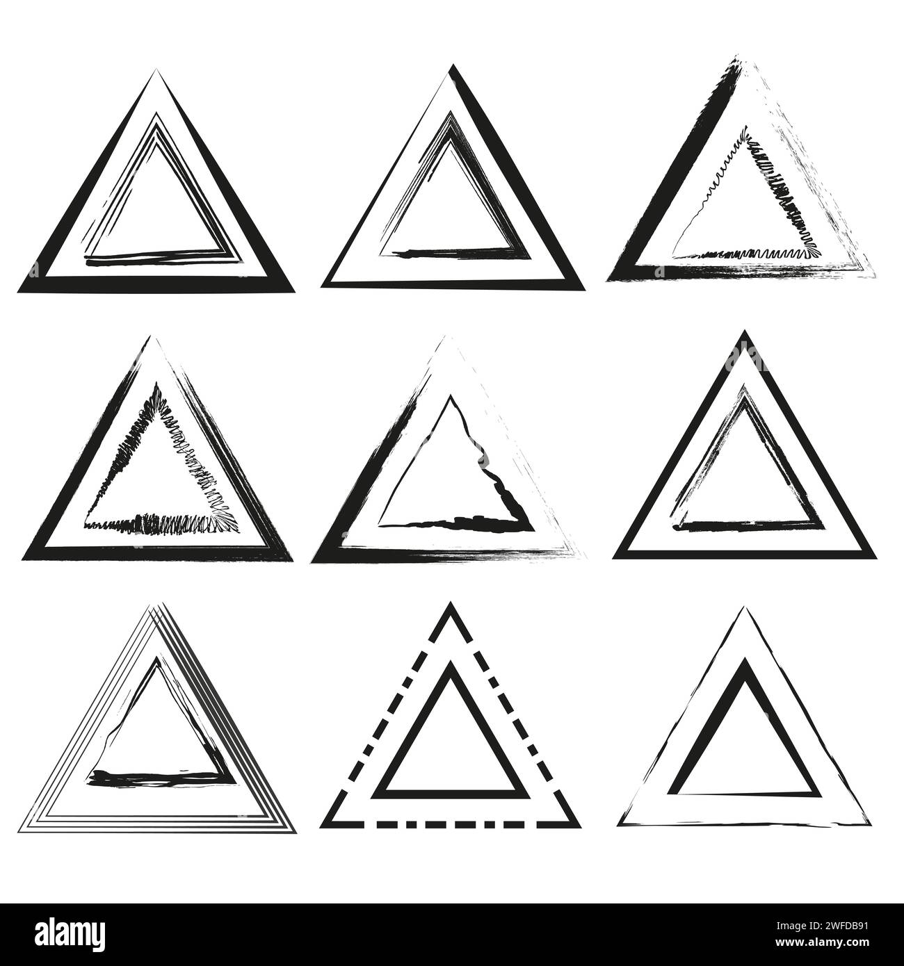 10 triangles Cut Out Stock Images & Pictures - Alamy