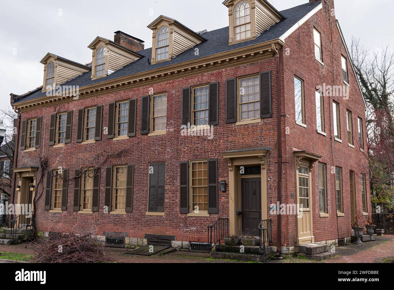 An old, multi-unit brick house dating to the 1800's on East Stephen ...
