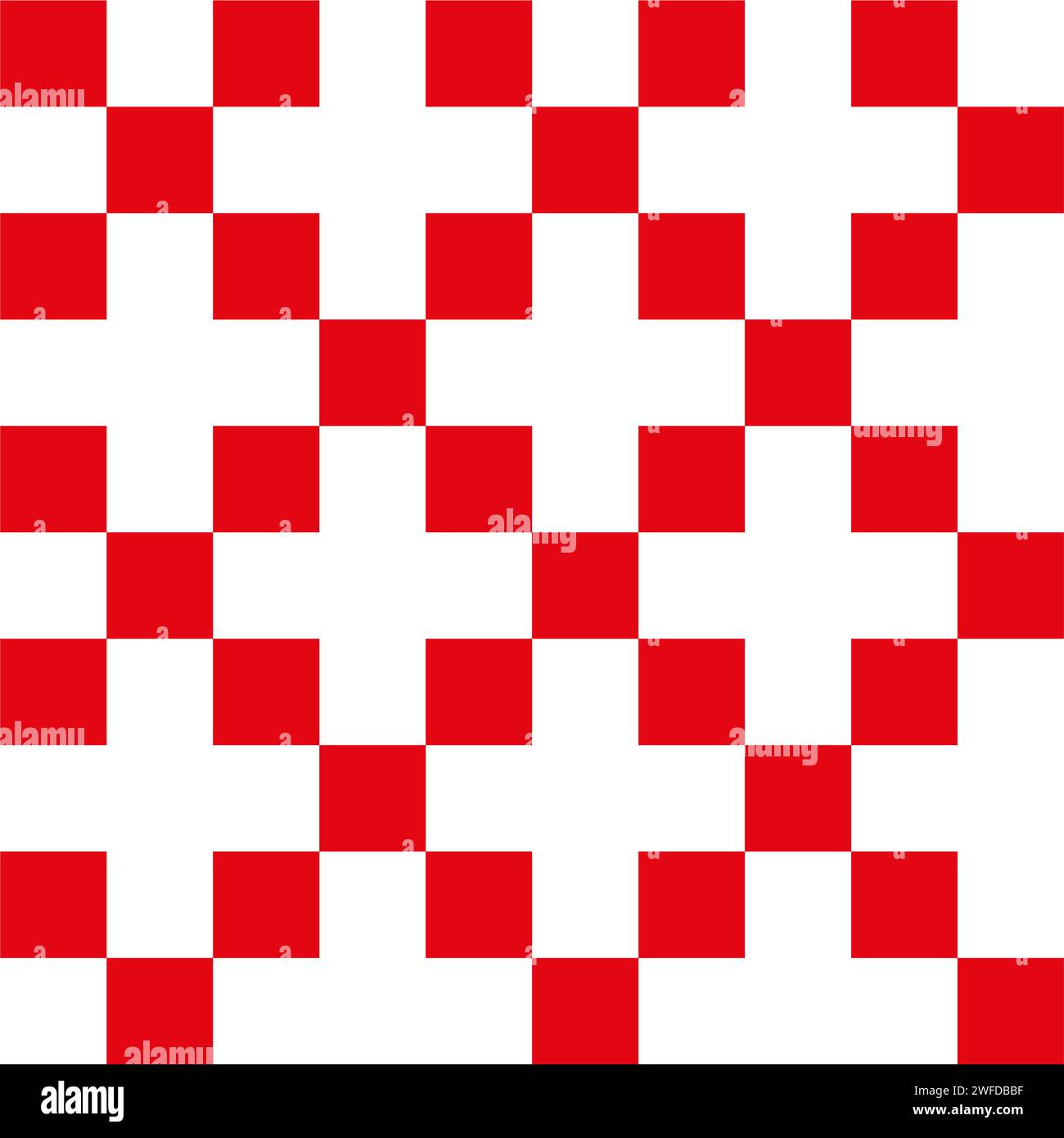 Repeatable, tileable white cross over red pattern, background. Vector ...