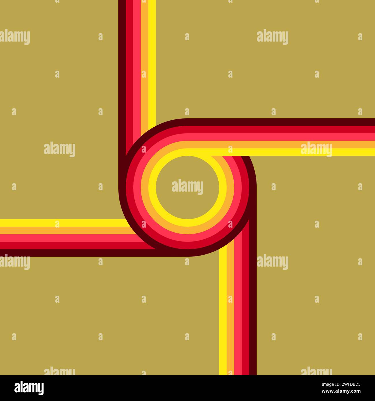 70s, 1970 abstract vector stock retro lines background. Vector ...