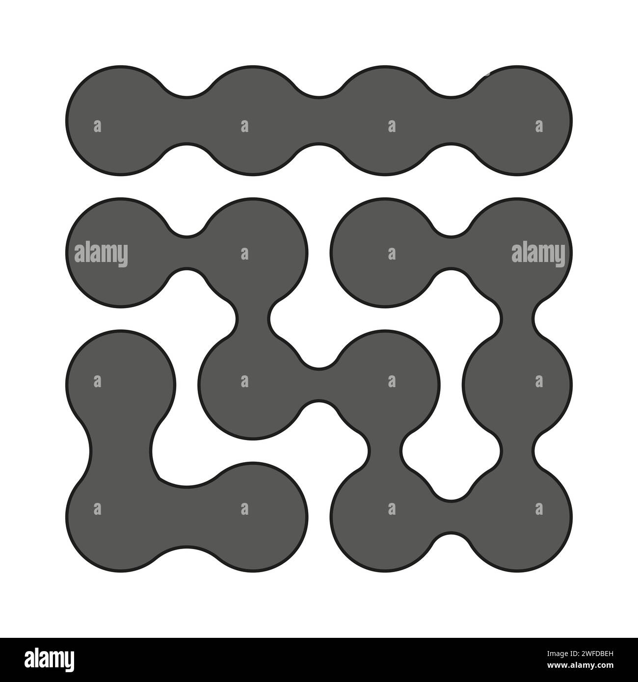 Metaball, connected dots, circles pattern, texture element. vector illustration. EPS 10 Stock ...