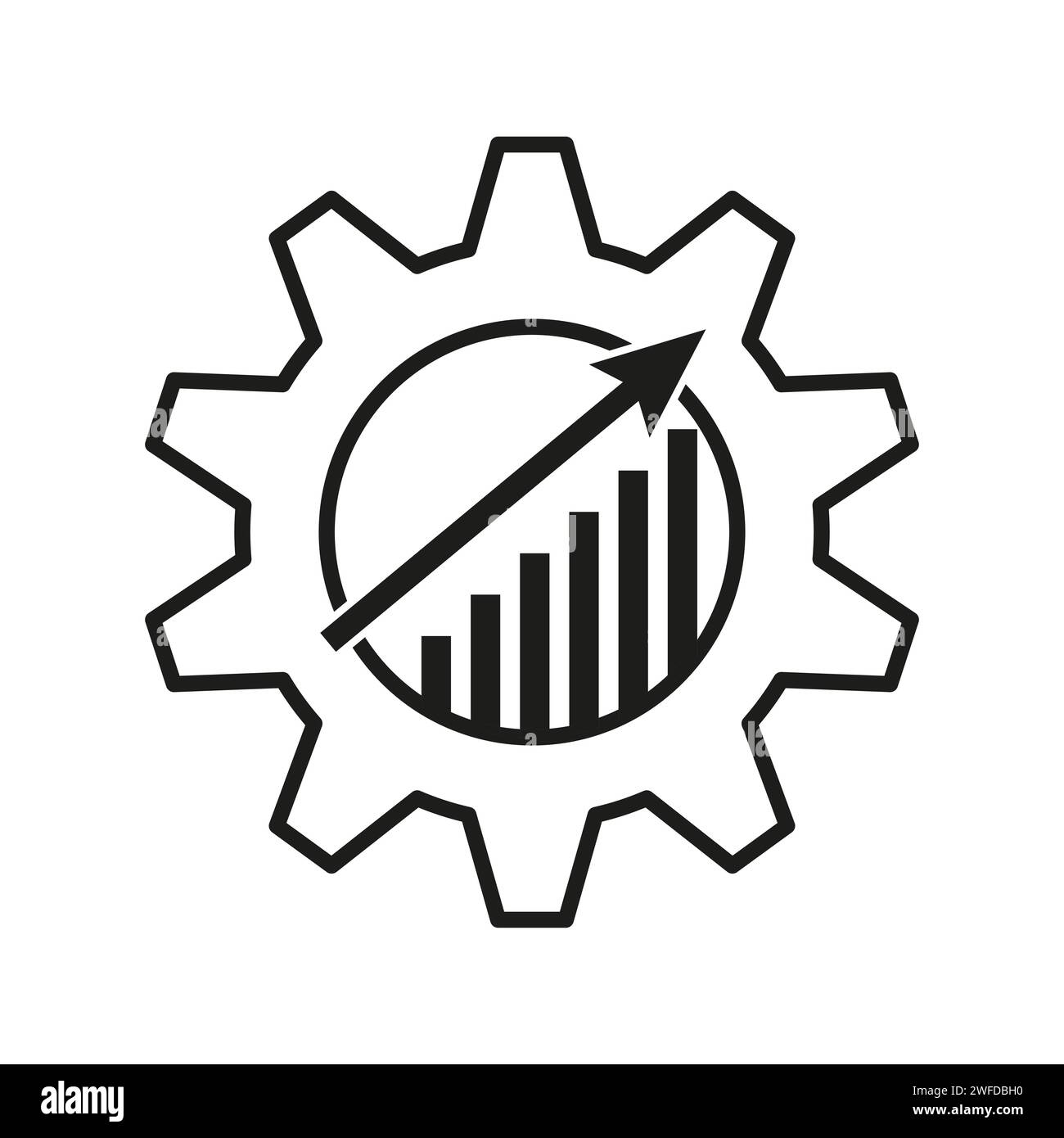 gear icon, setting icon, cog sign, cogwheel symbol in industry. Vector ...