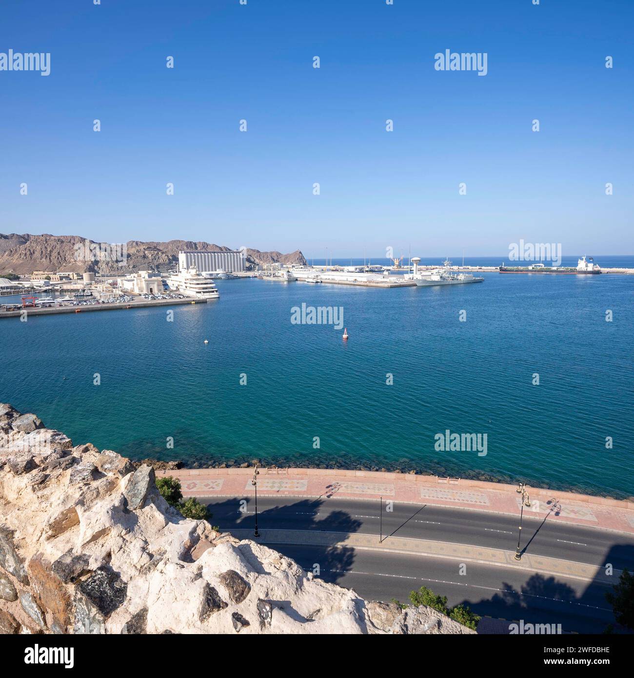 Mutrah Fort in Oman Stock Photo - Alamy