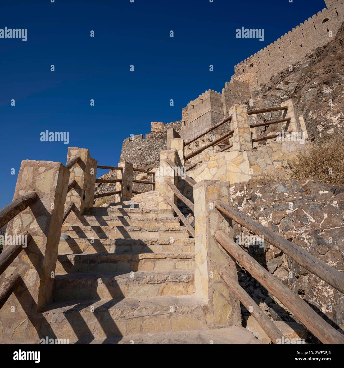 Mutrah Fort in Oman Stock Photo - Alamy