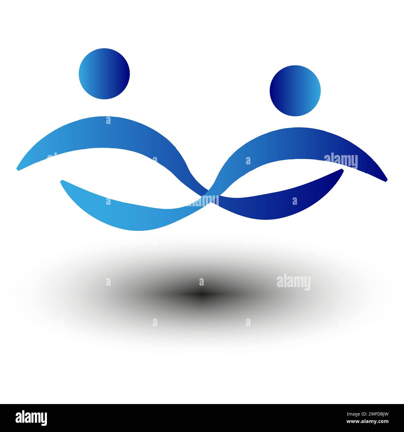 Logo business love concept. Teamwork success leadership. Friendship ...